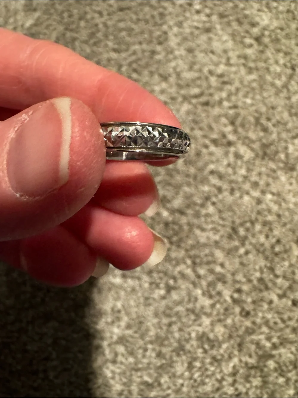 Djoy | Jewelry | New Djoy Diamond Cut 925 Sterling Silver Spinner Band ...
